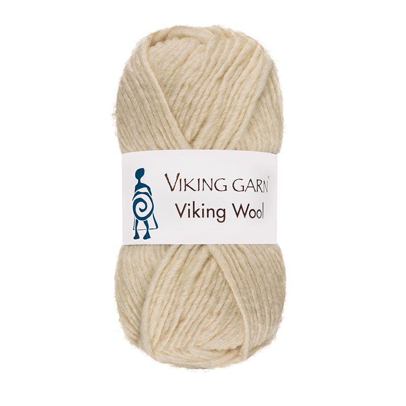 Viking Wool Garn 50 g Viking Garn (Vit, Naturvit + 19 andra färger ...